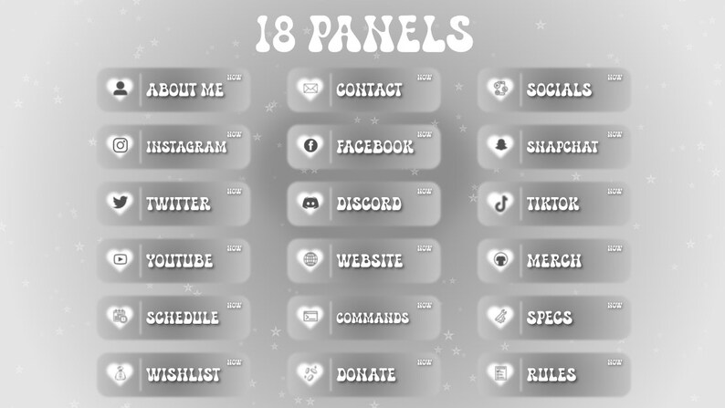 Cute & Simple Twitch Overlay Pack, Twitch Stream Overlay, Streaming ...