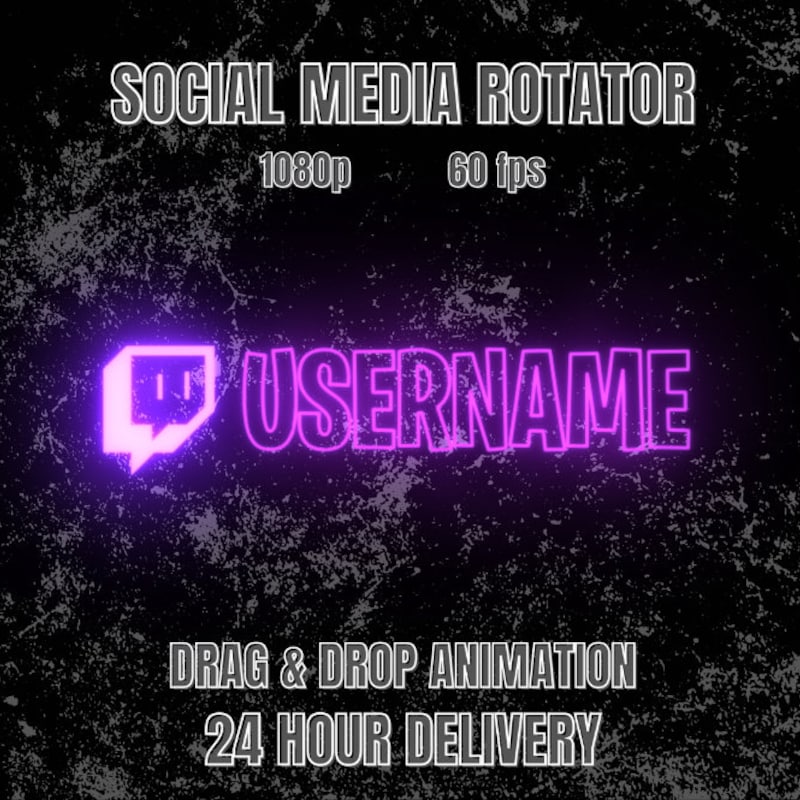 Animated Name Overlay - Etsy