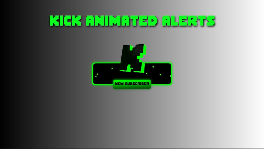 Kick Animated 3D Alerts for Twitch Streamers - Downloadable Stream ...