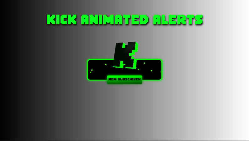 Kick Animated 3D Alerts for Twitch Streamers - Downloadable Stream ...