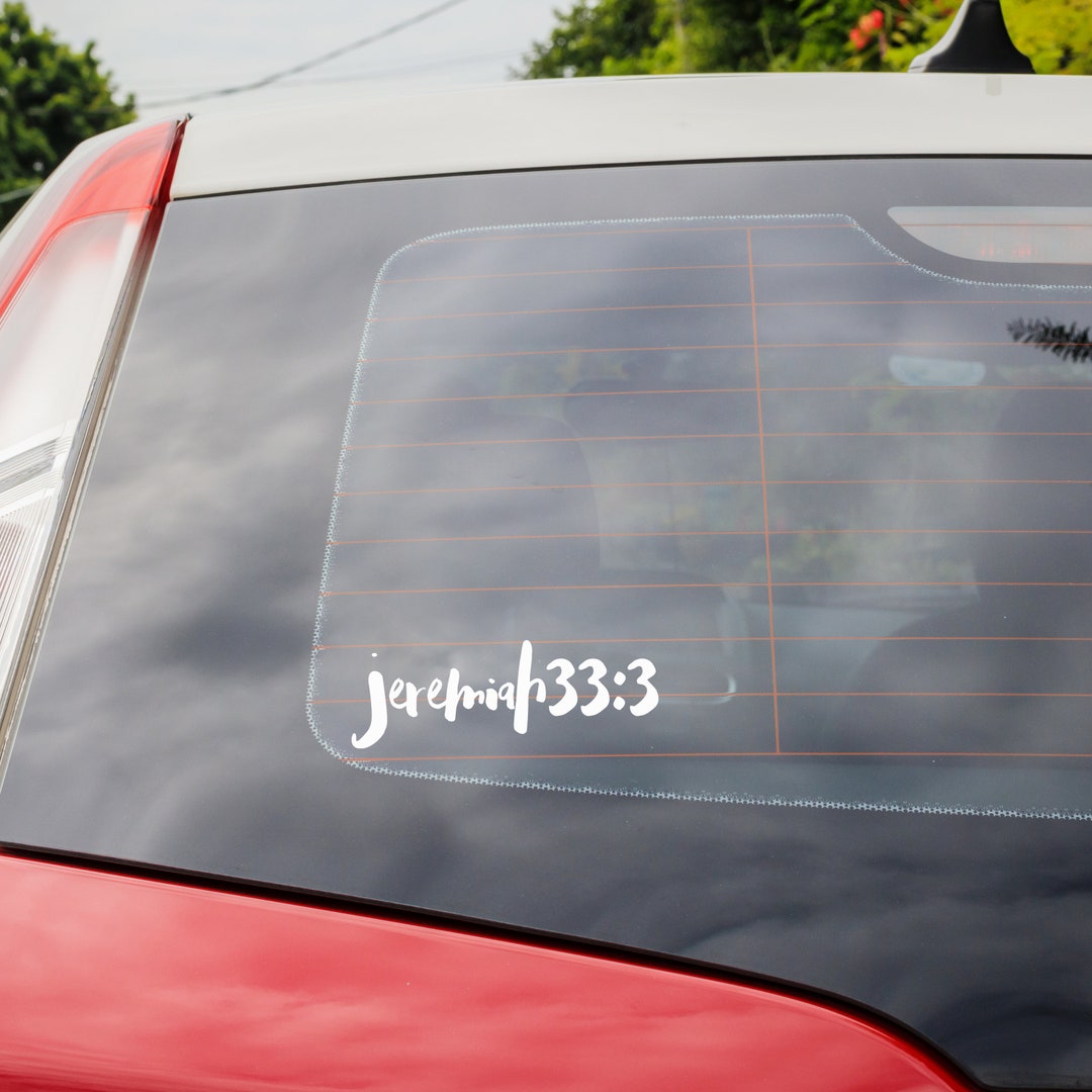 Custom Bible Verse Decal for Cars & More - Personalized Christian ...