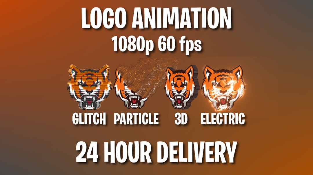 Custom Logo Animation, 3D Glitch Style, Twitch Streamer Branding ...