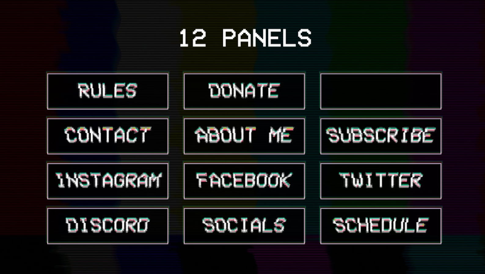 Twitch Glitch VHS Retro Overlay Pack for Streaming, RGB & Glitchy Effects - Digital Download ...