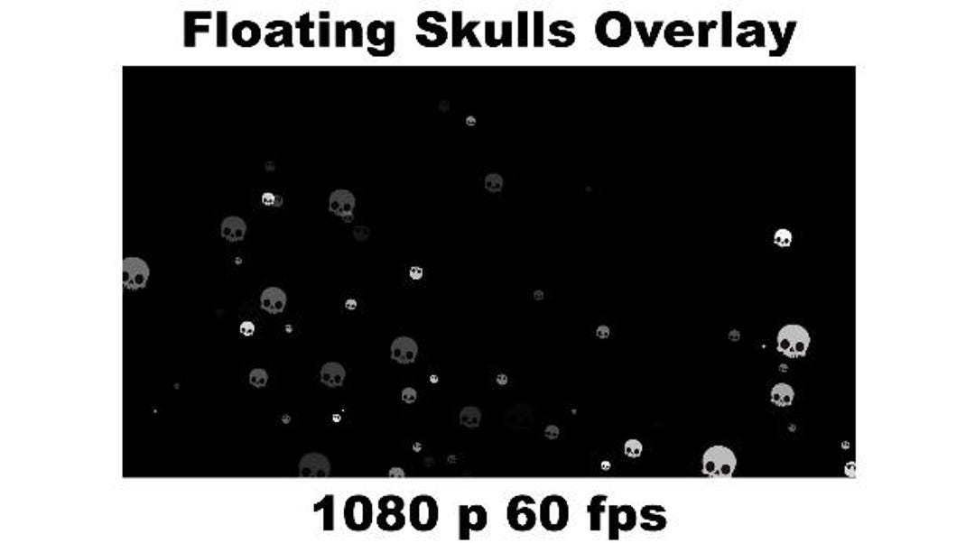 Skulls Rising Streaming Overlay - Spooky Halloween Stream Design ...
