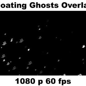 Floating Ghosts Twitch Overlay, Spooky Stream Halloween Overlay, Gamer ...