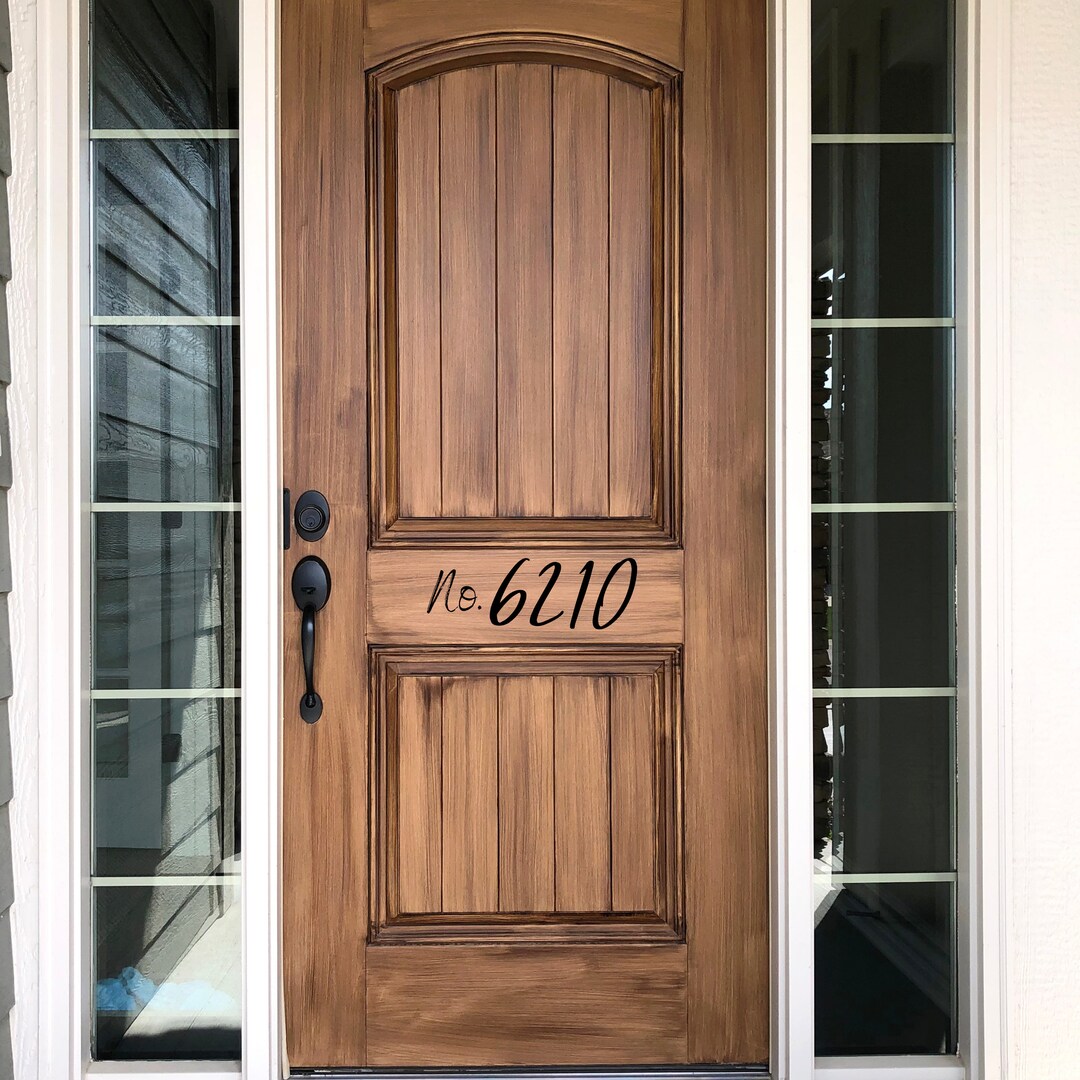 Custom House Number Decal, House Number Vinyl Decal, Custom House ...