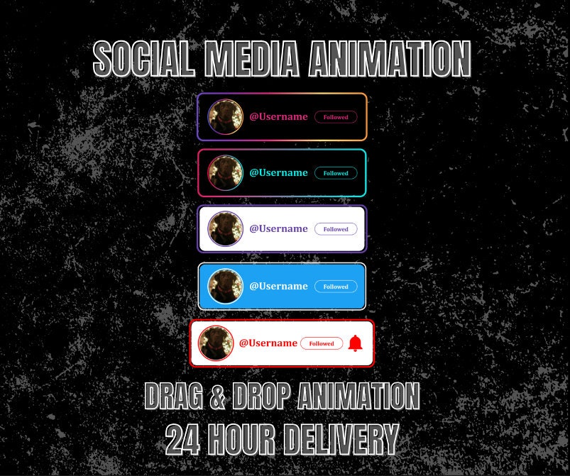 Twitch Animated Social Media Pop-ups, Lower Thirds & Overlays for ...