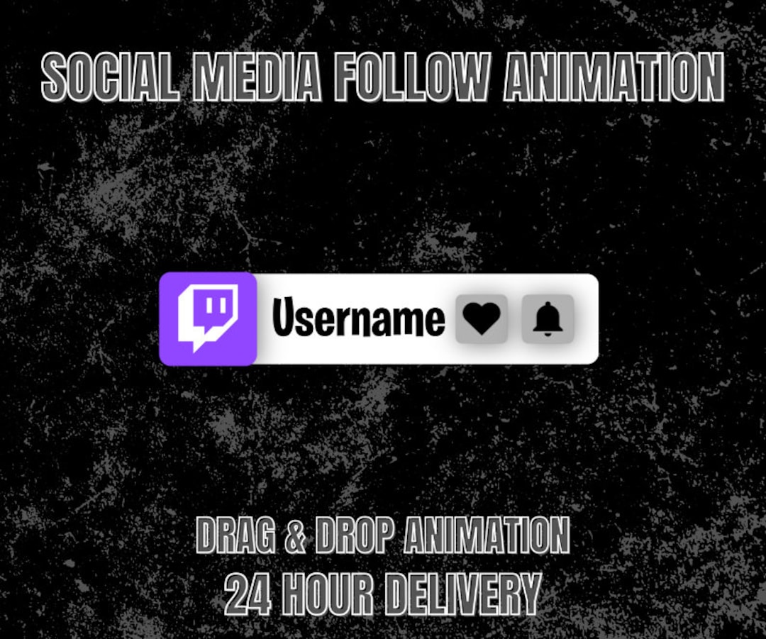 Twitch Follow Button Animation, Twitch Overlay, Animated Lower Third ...