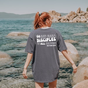 Go & Make Disciples T-shirt, Christian Shirt, Religious Apparel, Faith ...