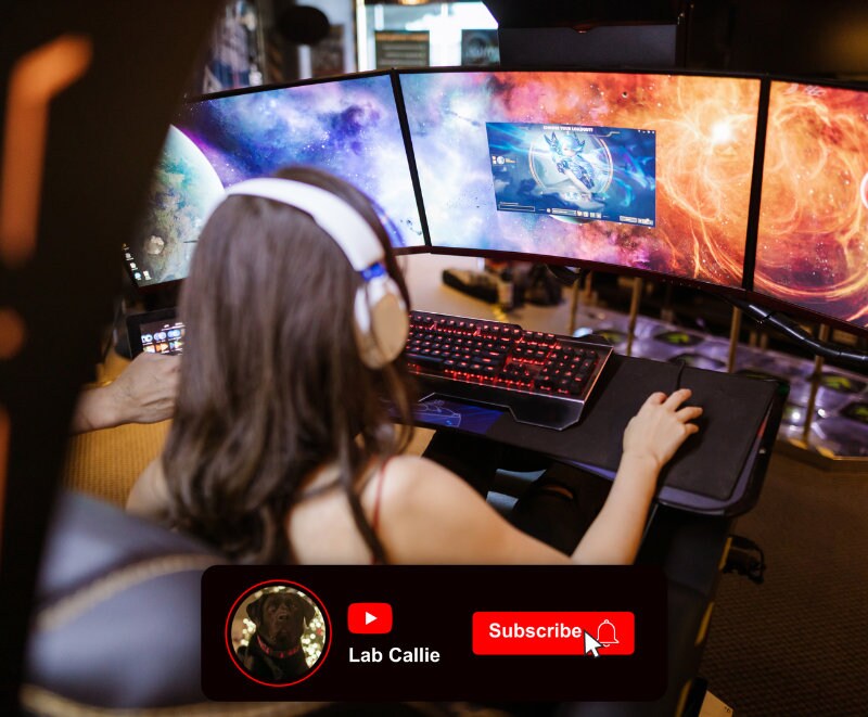 Custom Youtube Subscribe Animation & Overlay, Social Media Lower Third ...