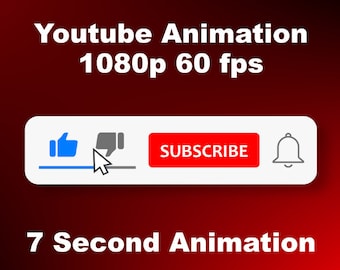 Animated Like, Subscribe and Bell/notification Button for Youtube | Lower Third Social Media ...