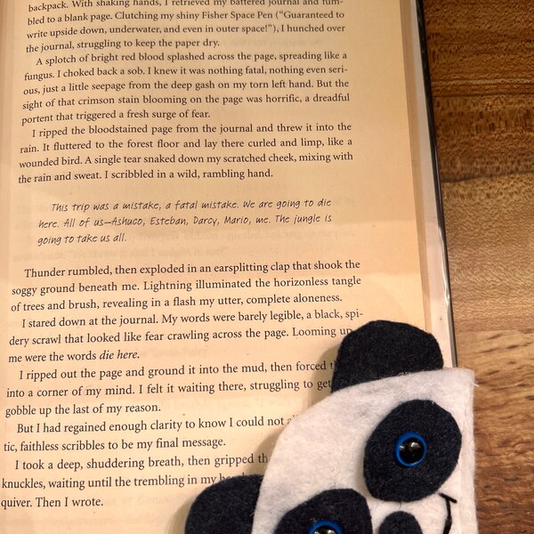 Panda Bookmark - Etsy