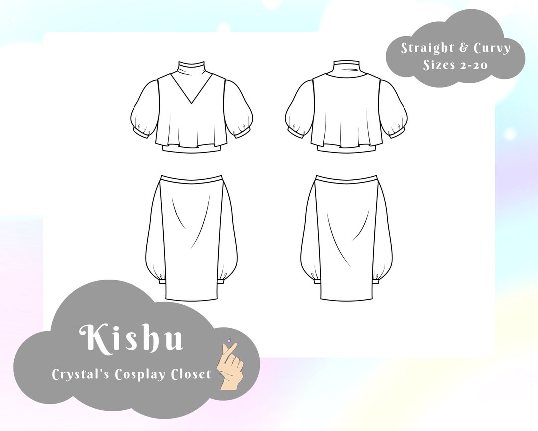 Kishu Pattern // Straight & Curvy Sizes 2-20 // PDF A4 Letter Print - Etsy