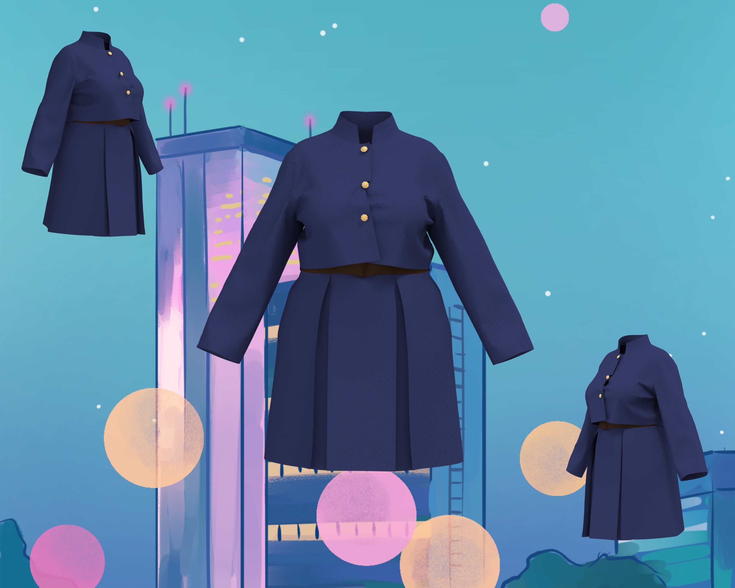 Jjk Womens Uniform // PLUS Sizes 1X-5X // PDF A4 Letter Print - Etsy