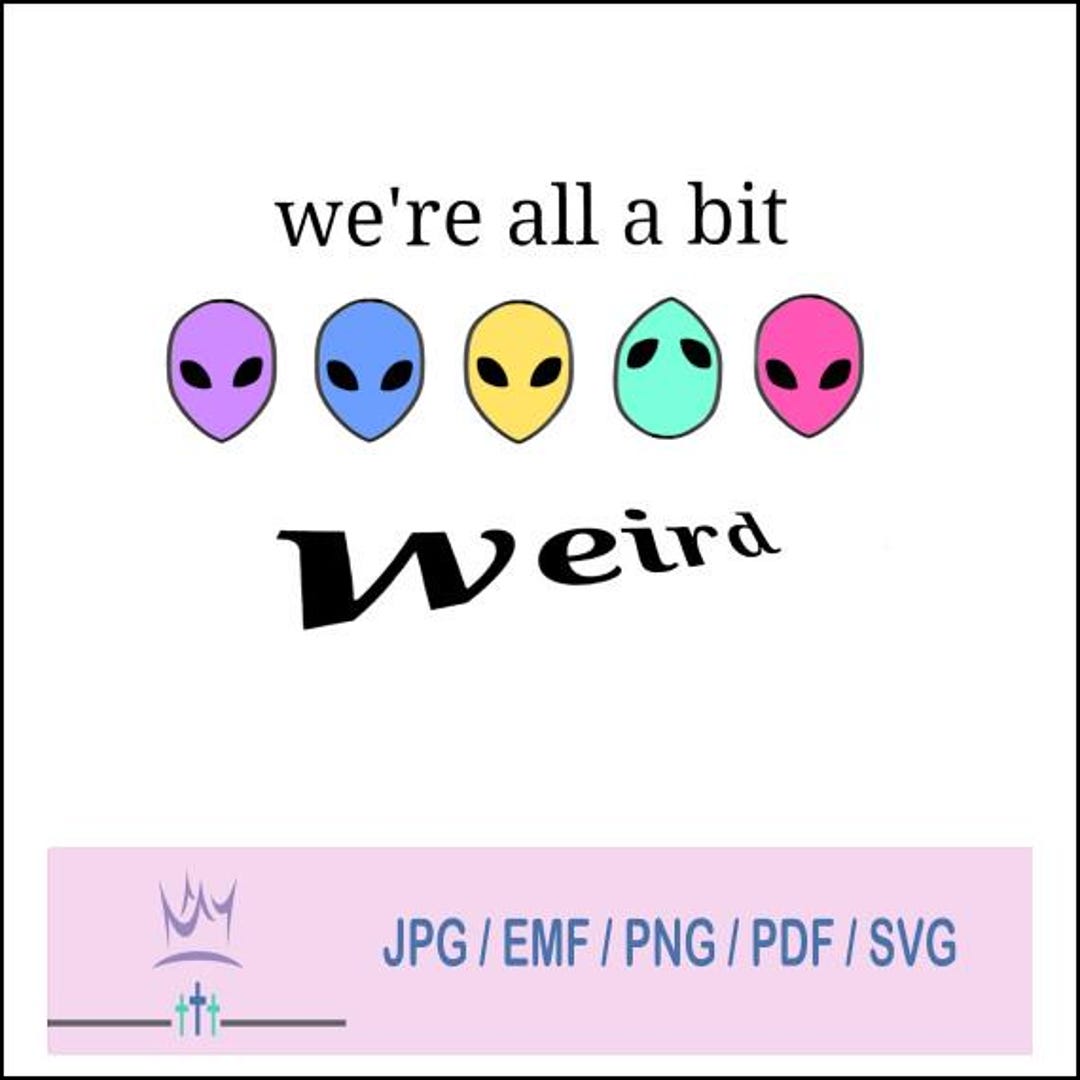 Alien SVG PNG PDF Jpg Emf Digital File, Download, Cricut Cut File ...