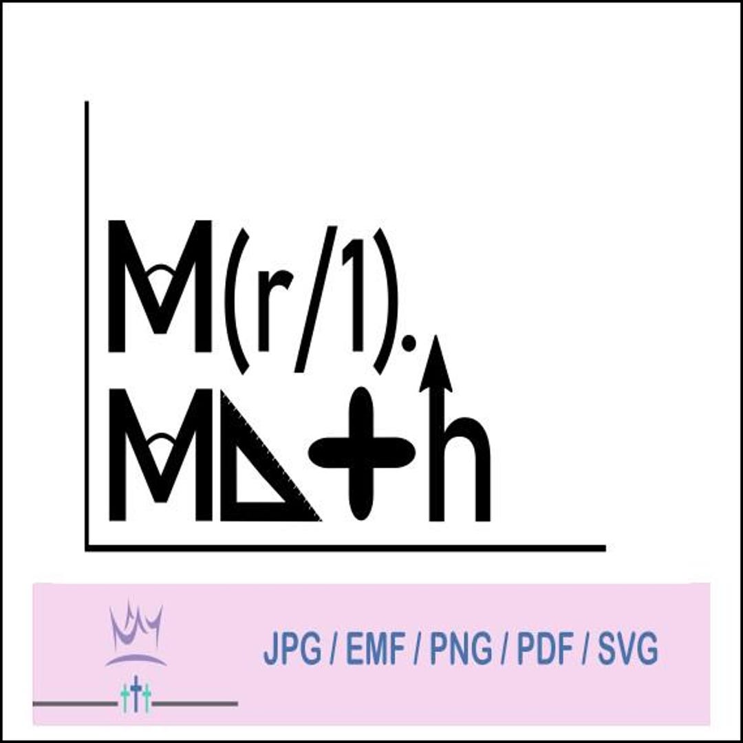 Math PNG JPG Emf Svg Pdf Digital File, Cut File, Funny Math Saying ...