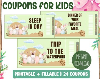 REWARD COUPON TICKET Printable Reward Coupons Editable - Etsy