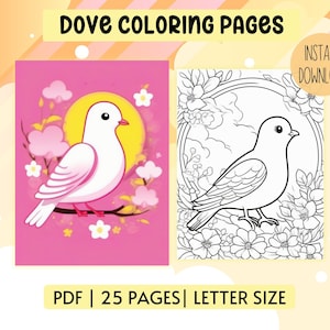 dove coloring pages to print