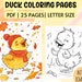 Duck Coloring Pages, Duck Coloring Sheet, Fun Coloring Prints, Exciting ...