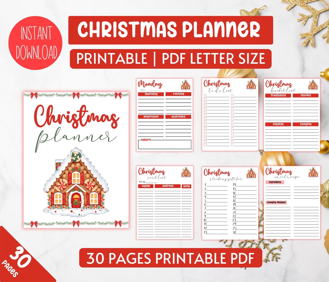 Christmas Planner Printable, Holiday Planner Printable, Christmas to Do ...