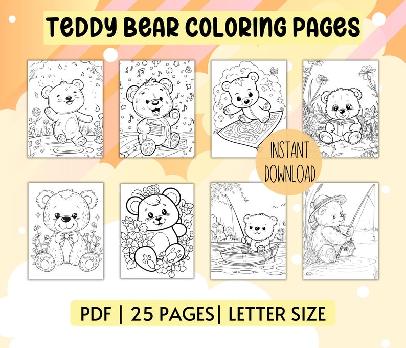 Teddy Bear Coloring Pages, Fun Coloring Prints, Exciting Coloring Pages ...