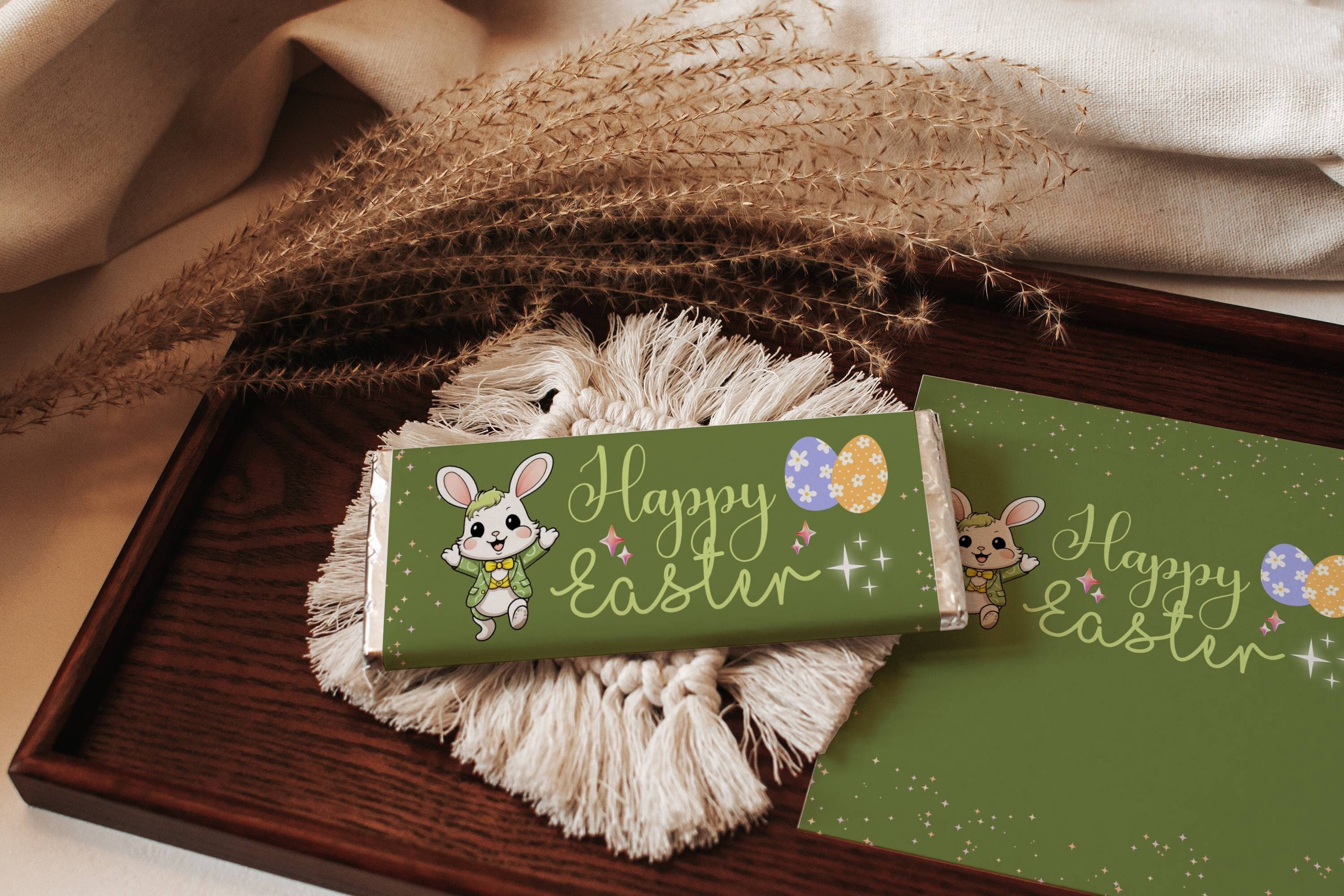 Easter Chocolate Bar Wrapper, Candy Bar Wrapper, Easter Candy Bar ...