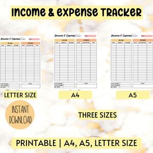 Income & Expense Tracker, Business Expense Tracker, Small Business ...