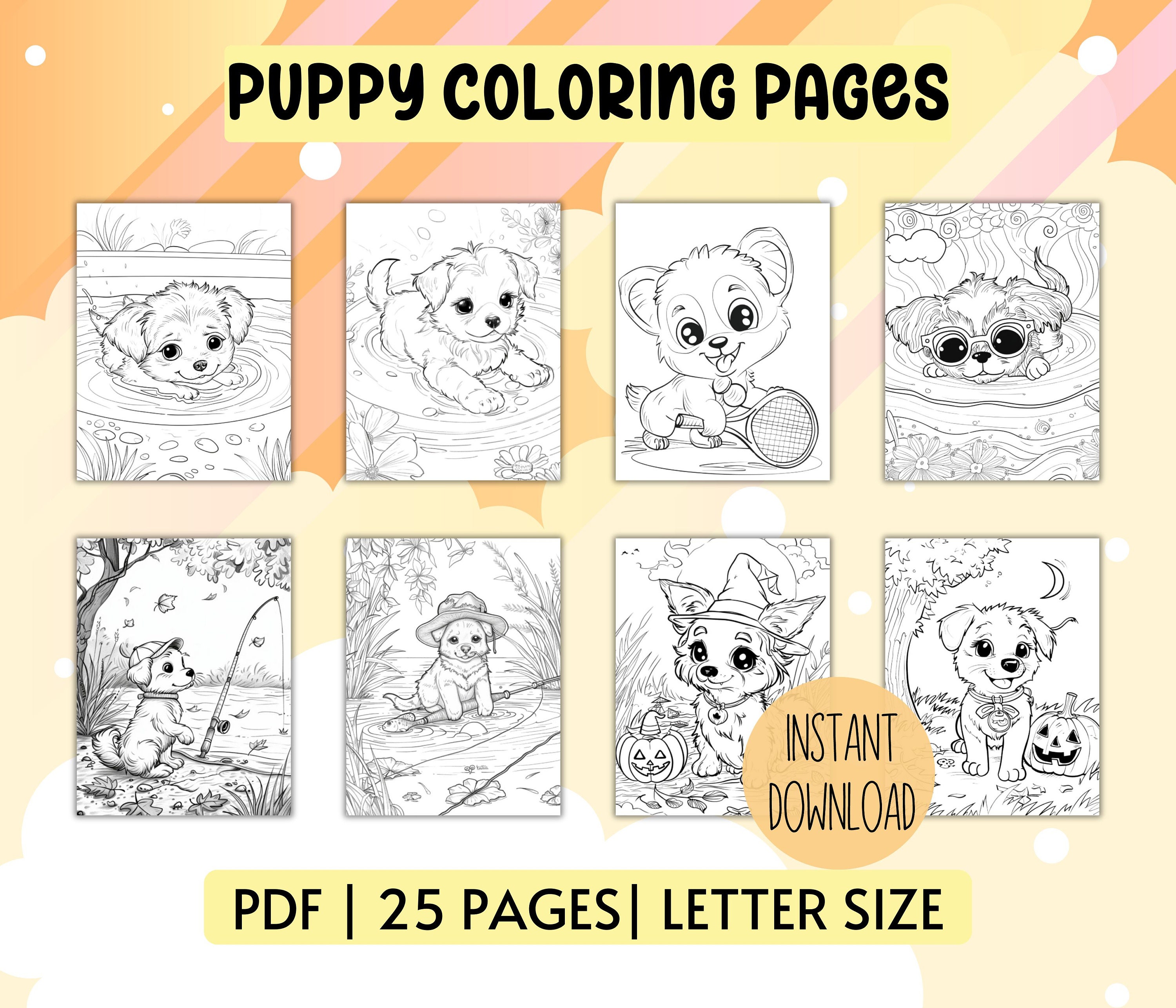 Puppy Coloring Pages, Fun Coloring Prints, Exciting Coloring Pages ...