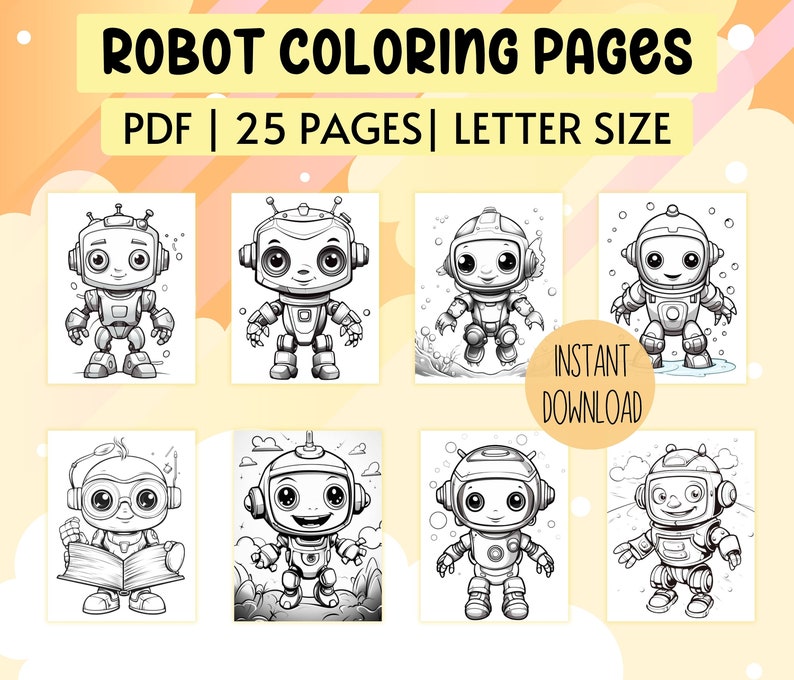 Robot Coloring Pages, Coloring Sheets, Fun Coloring Prints, Exciting ...