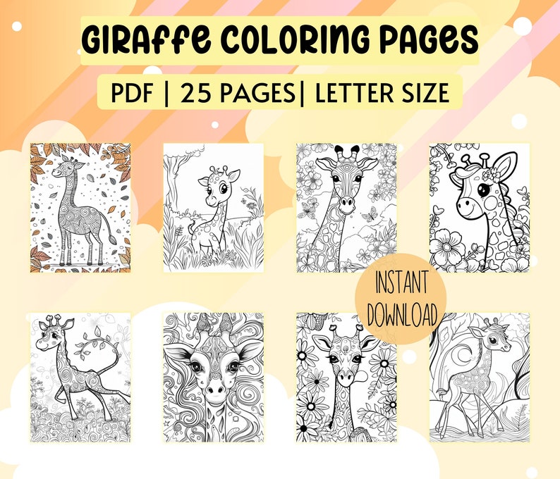 Giraffe Coloring Pages, Fun Coloring Prints, Exciting Coloring Pages ...