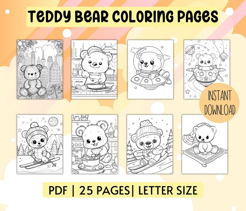 Teddy Bear Coloring Pages, Fun Coloring Prints, Exciting Coloring Pages ...