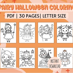 Halloween Coloring Pages for Kids, Fairy Coloring Pages, Halloween ...