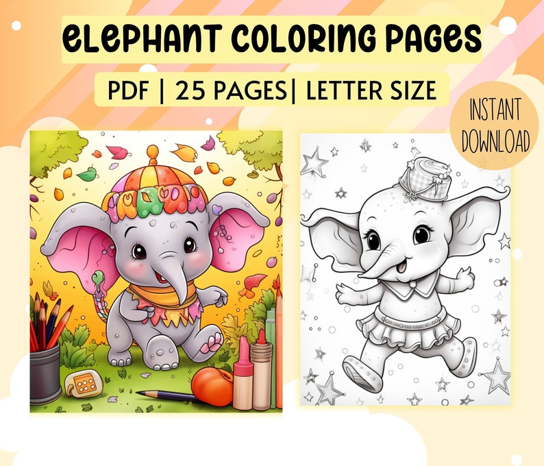Elephant Coloring Pages, Fun Coloring Prints, Exciting Coloring Pages ...