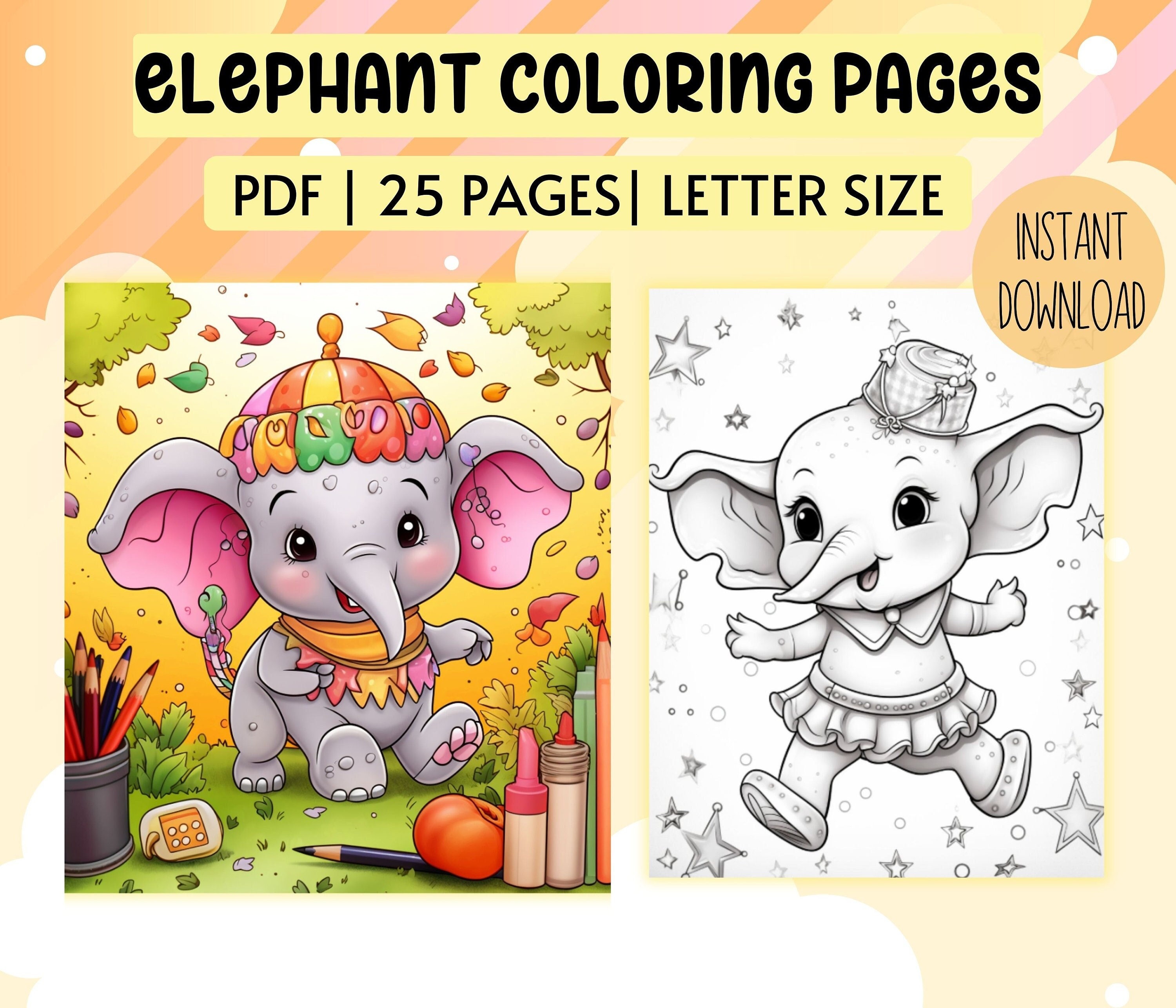 Elephant Coloring Pages, Fun Coloring Prints, Exciting Coloring Pages ...
