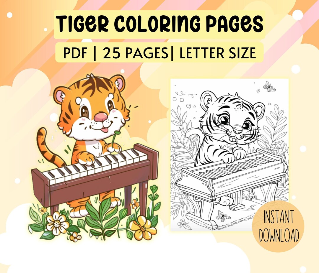 Tiger Coloring Pages, Tiger Coloring Sheet, Fun Coloring Prints ...