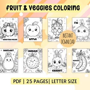Fruit & Veggies Coloring Pages, Christmas Coloring Pages, Adult ...