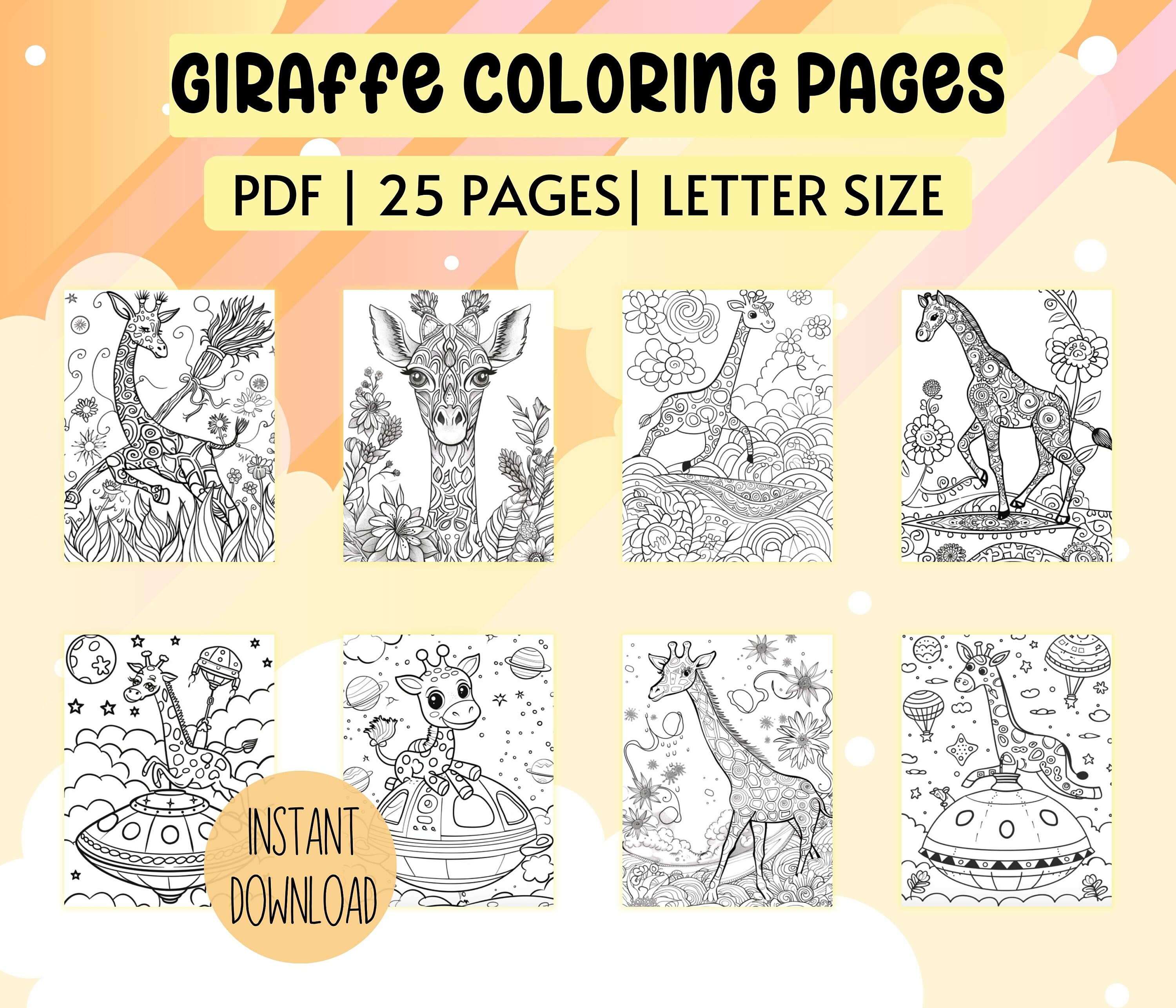 Giraffe Coloring Pages, Fun Coloring Prints, Exciting Coloring Pages ...
