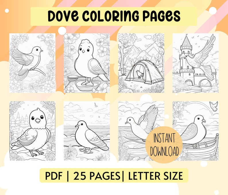 Dove Coloring Pages, Peacock Coloring Sheet, Fun Coloring Prints ...