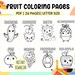 Fruit Coloring Pages for Kids, Alphabet Coloring Pages, Homeschool ...