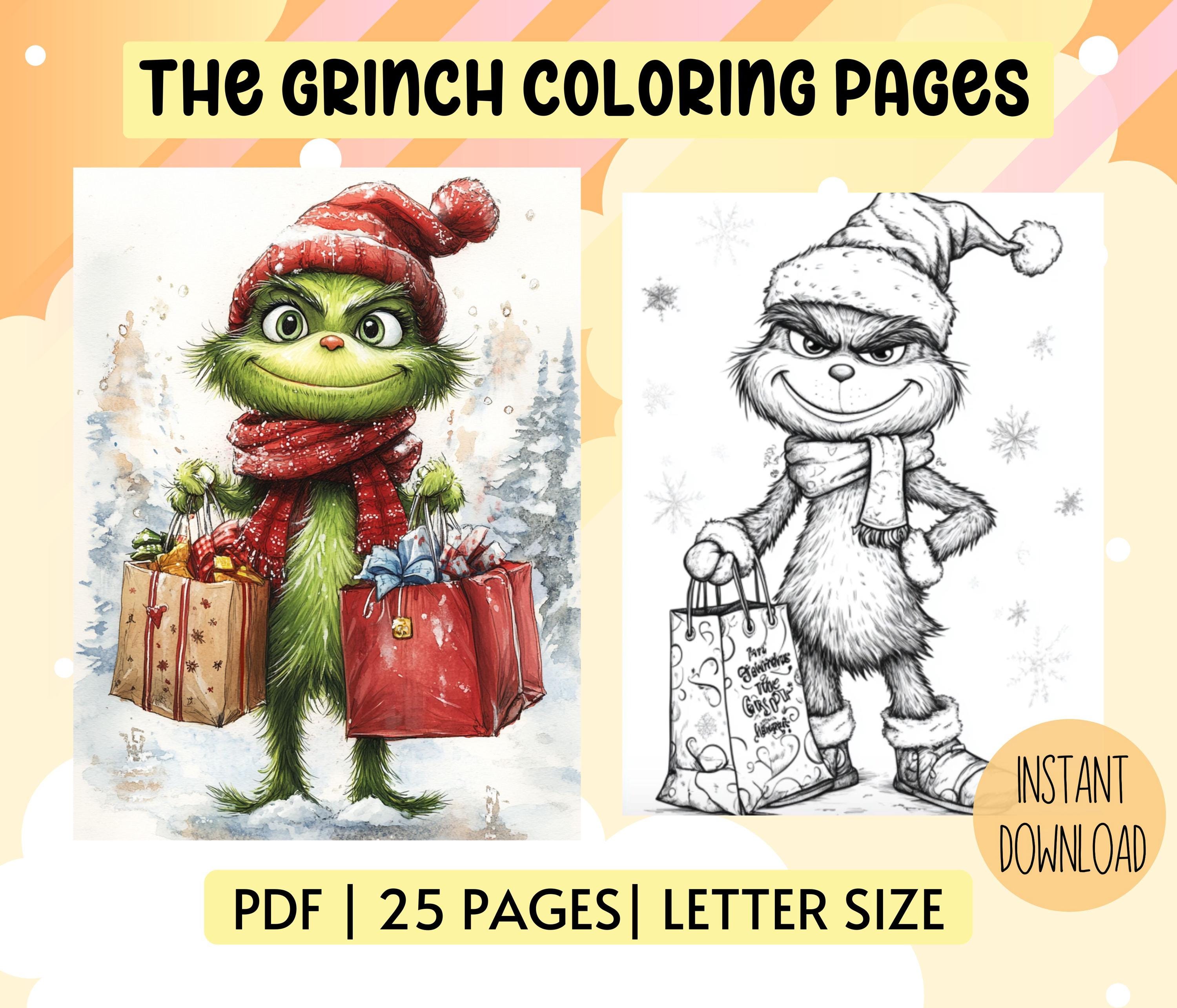 The Grinch Coloring Pages, Christmas Coloring Pages Printable, Coloring ...