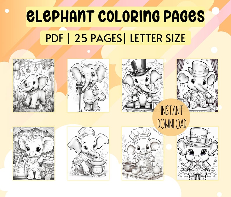 Elephant Coloring Pages, Fun Coloring Prints, Exciting Coloring Pages ...