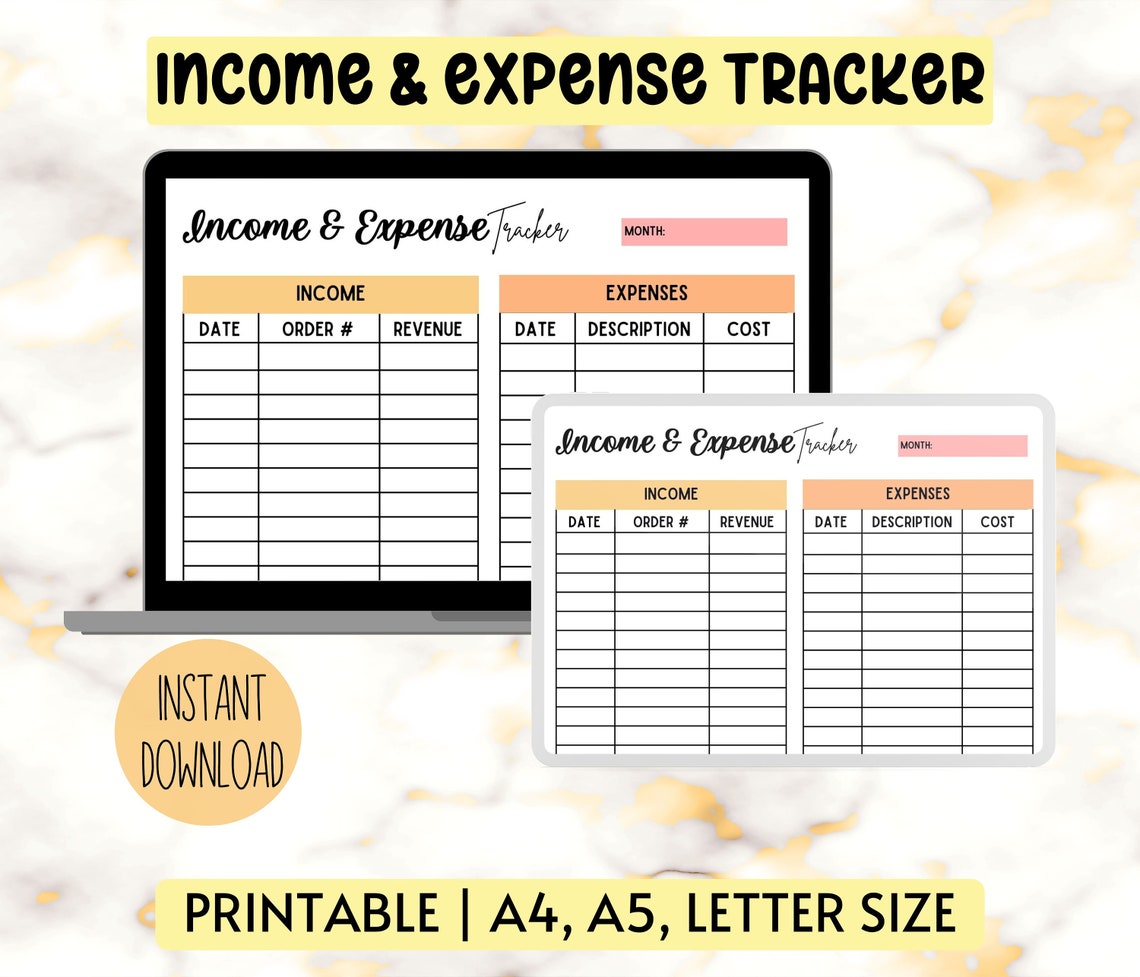 Income & Expense Tracker, Business Expense Tracker, Small Business ...