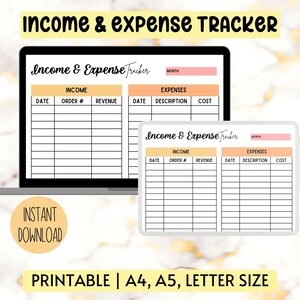 Income & Expense Tracker, Business Expense Tracker, Small Business ...