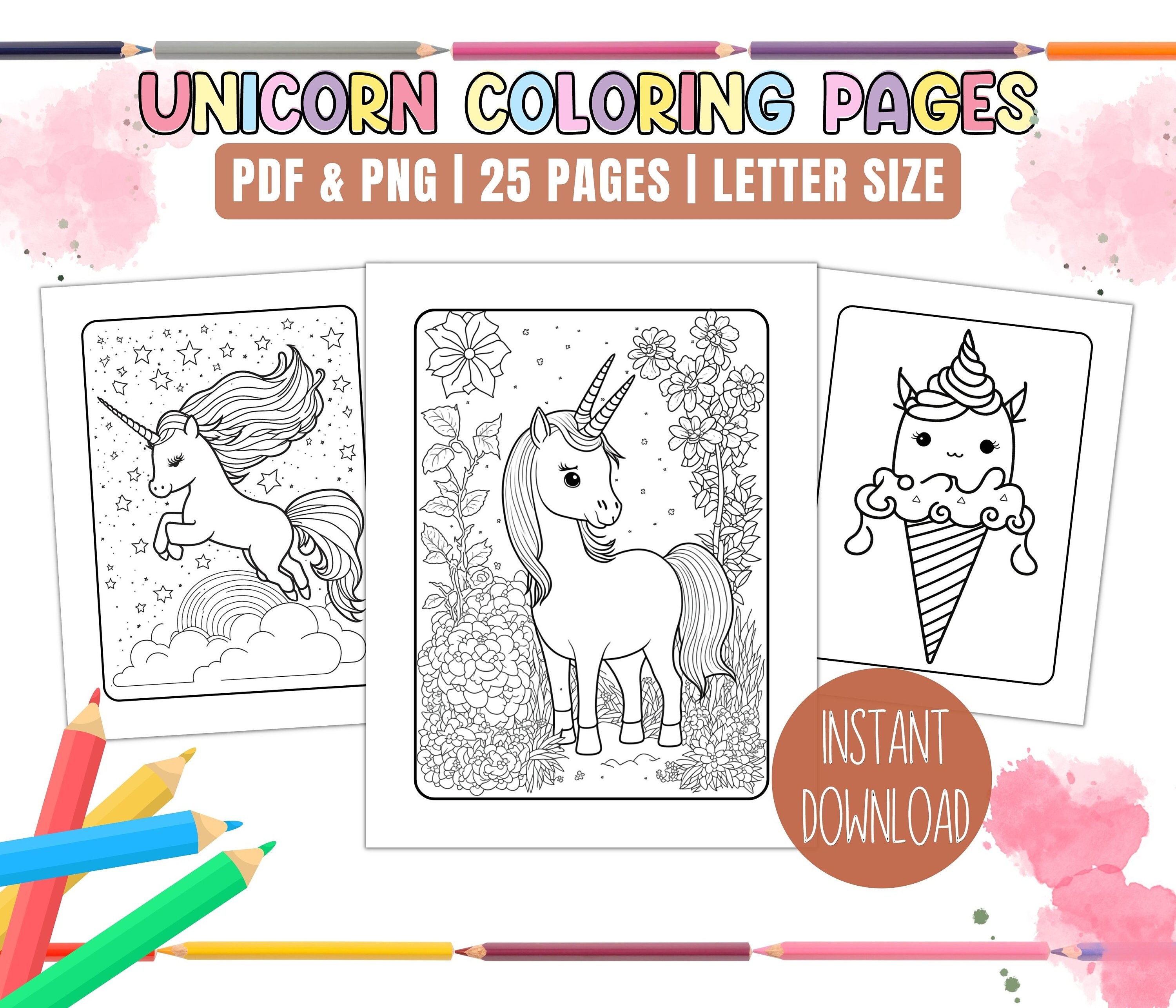 Unicorn Coloring Pages for Kids,coloring Sheets,unicorn Coloring Sheets ...