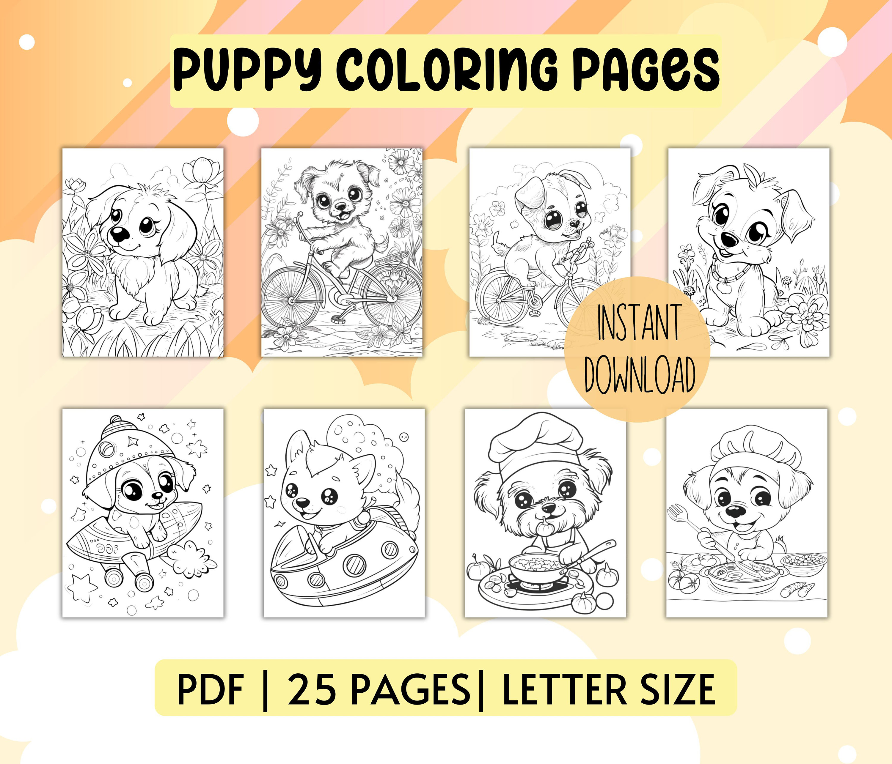 Puppy Coloring Pages, Fun Coloring Prints, Exciting Coloring Pages ...