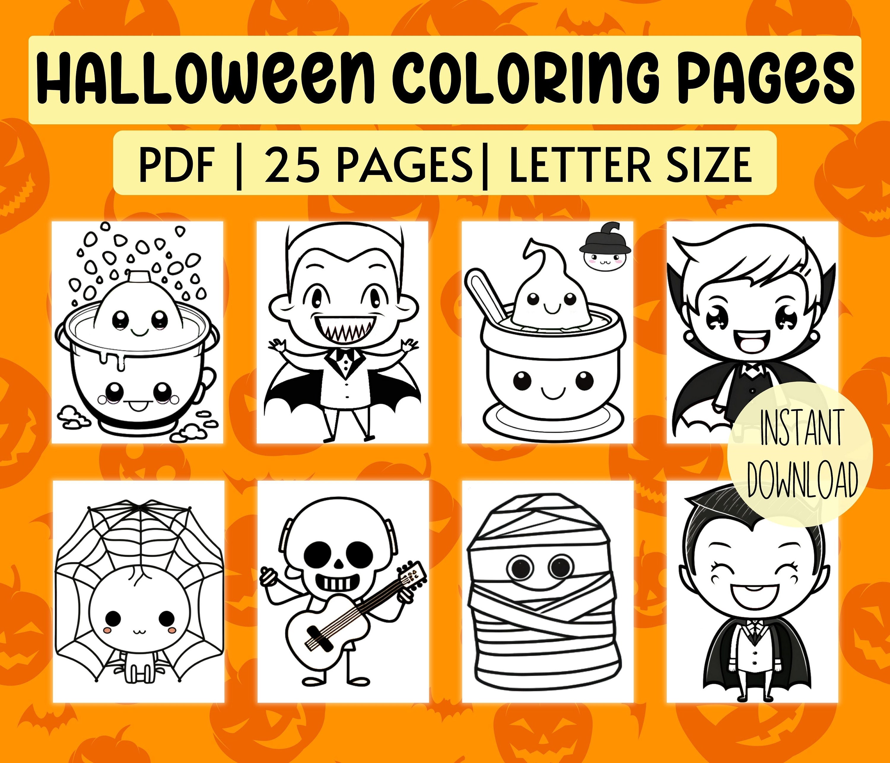 Halloween Coloring Pages for Kids, Pumpkin Coloring Pages, Halloween ...