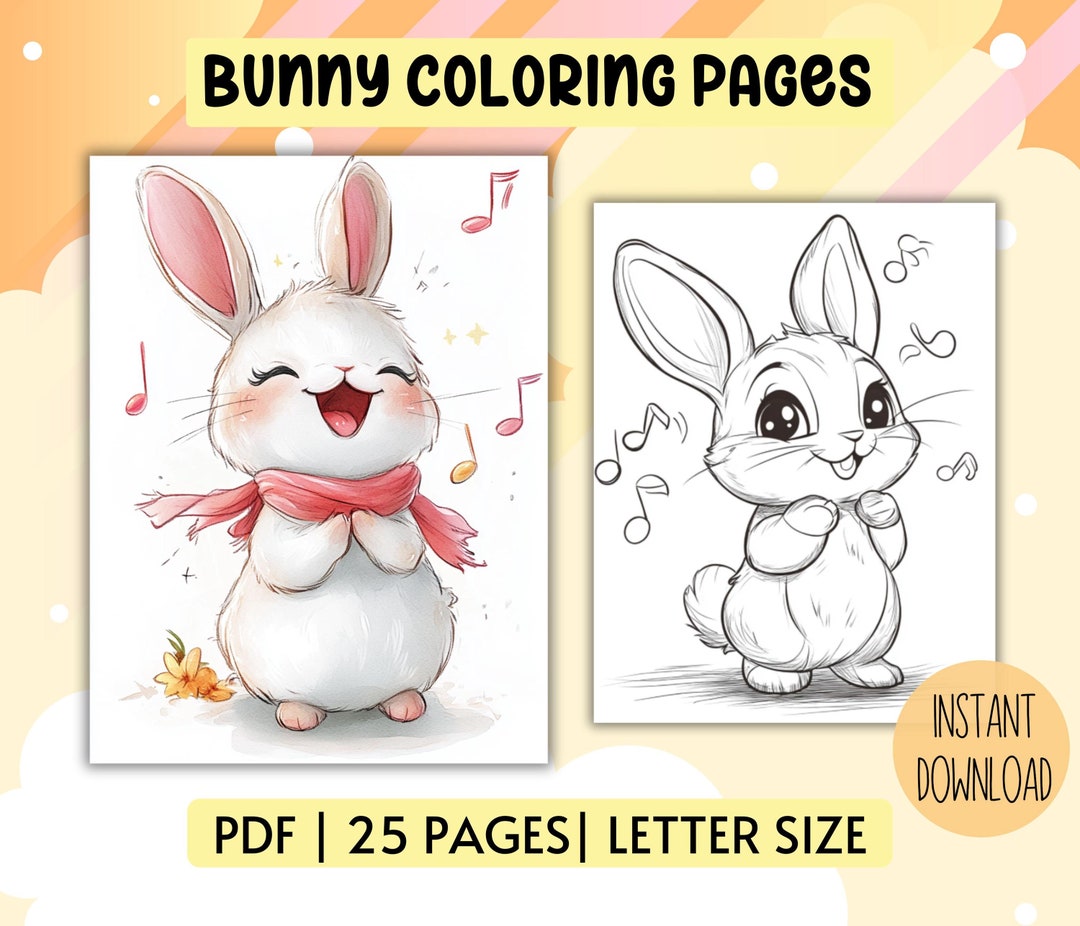 Bunny Coloring Pages, Bunny Coloring Pages Printable, Coloring Sheet ...