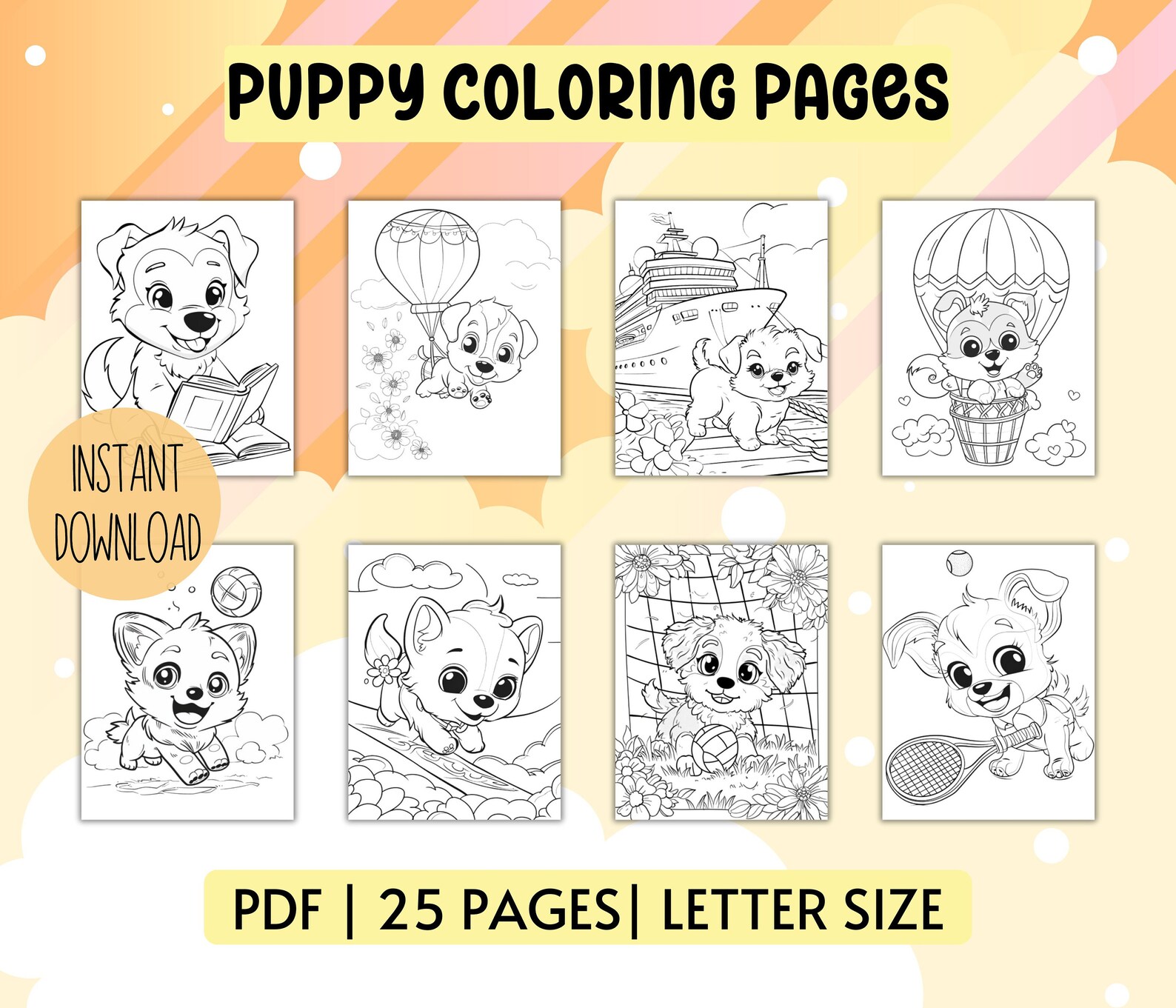 Puppy Coloring Pages, Fun Coloring Prints, Exciting Coloring Pages ...