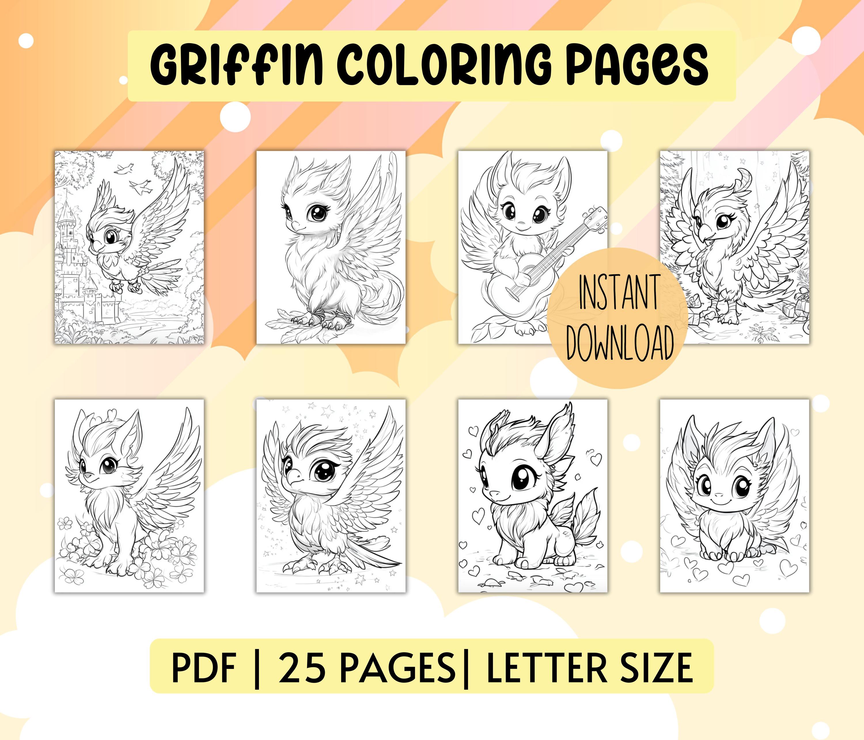 Griffin Coloring Pages, Griffin Coloring Pages Printable, Coloring ...