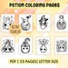 Potion Coloring Pages,elixir Coloring Sheet, Fun Coloring Prints ...